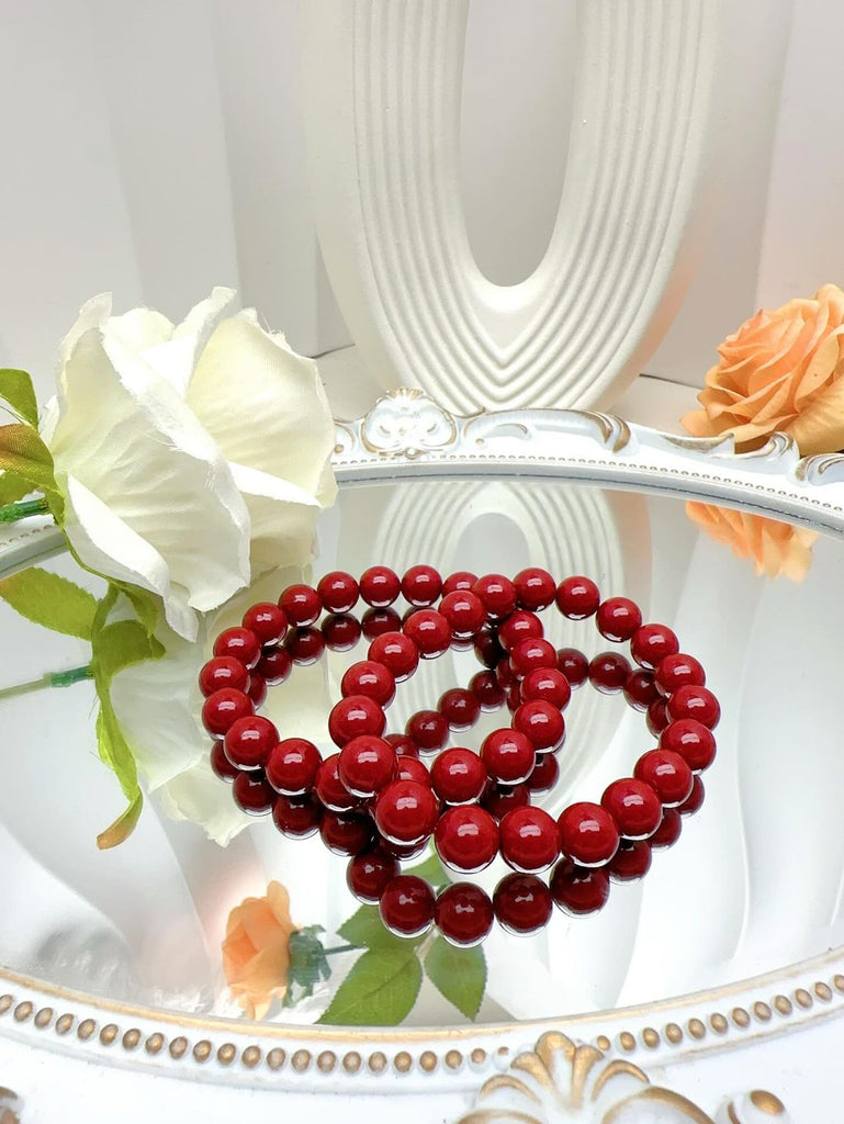 Cinnabar Marvels - Horse, Dragon, Bull carving & 2 bracelets - Animal