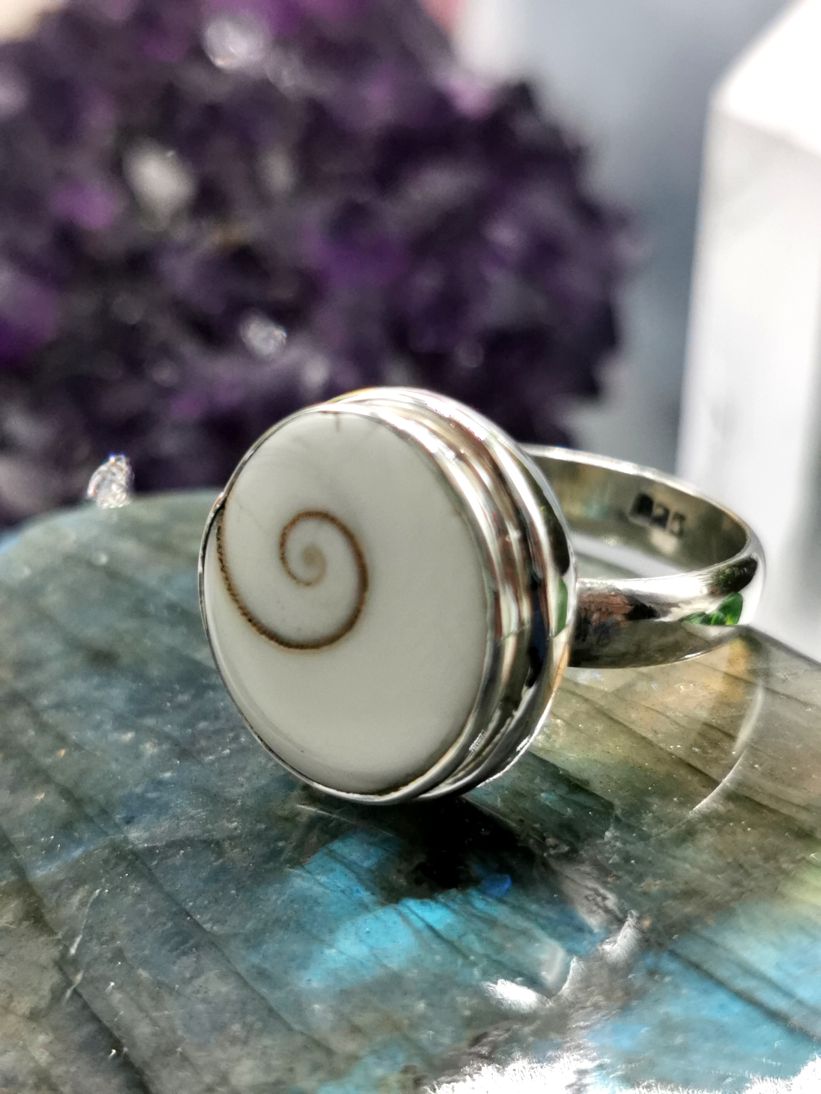 Shiva Eye stone Ring in 925 sterling silver | gemstone jewelry | cryst