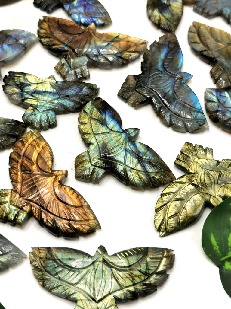 Labradorite Eagle/ Phoenix carving - 2 inch and 28 gms - ONE PIECE ONL